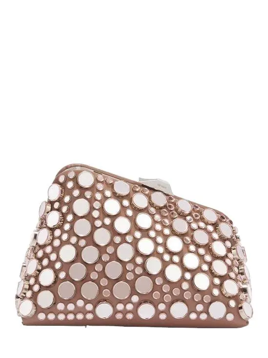 Attico The Midnight Mini Clutch Bag - Mud