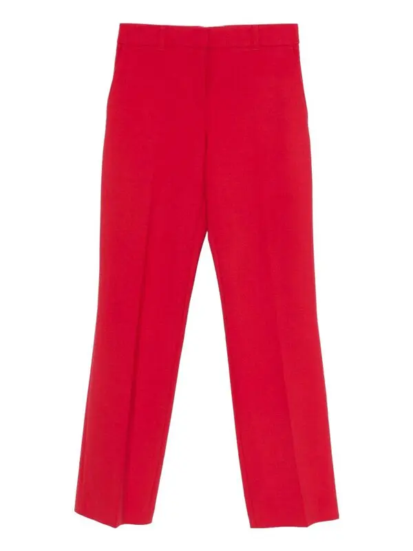 Casablanca Tailored Casual Pants With Pressed Creases - Red