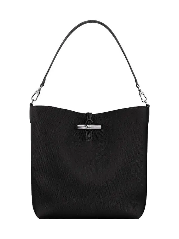 Longchamp Le Roseau Hobo Bag - Black