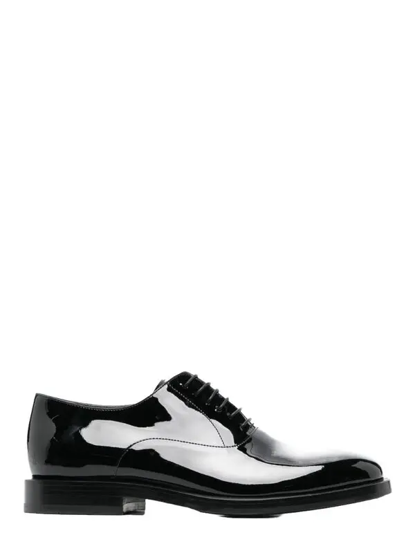Brunello Cucinelli Round Toe Lace-up Oxford Shoes - Black