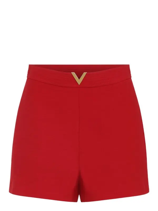 Valentino Garavani V-logo Tailored Shorts - Red
