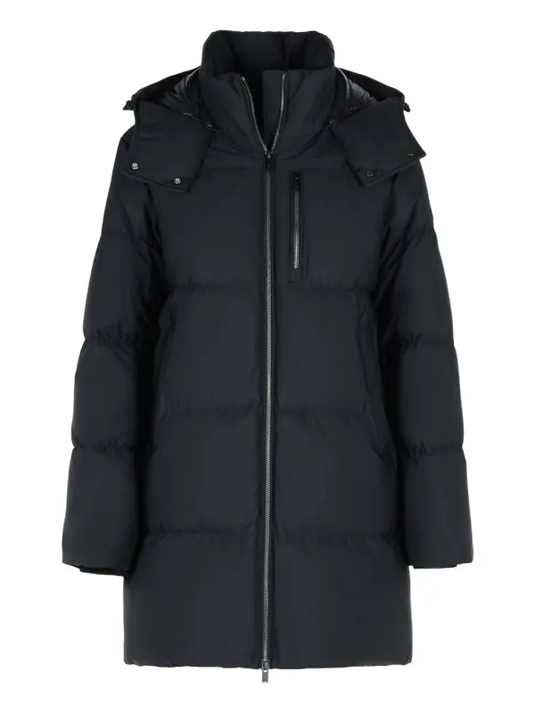 Moose Knuckles Nyluxe Chelia Shearling 3/4 Sleeve Jacket - Black