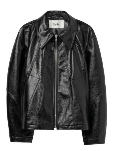 Séfr Zip Up Casual Jacket - Black