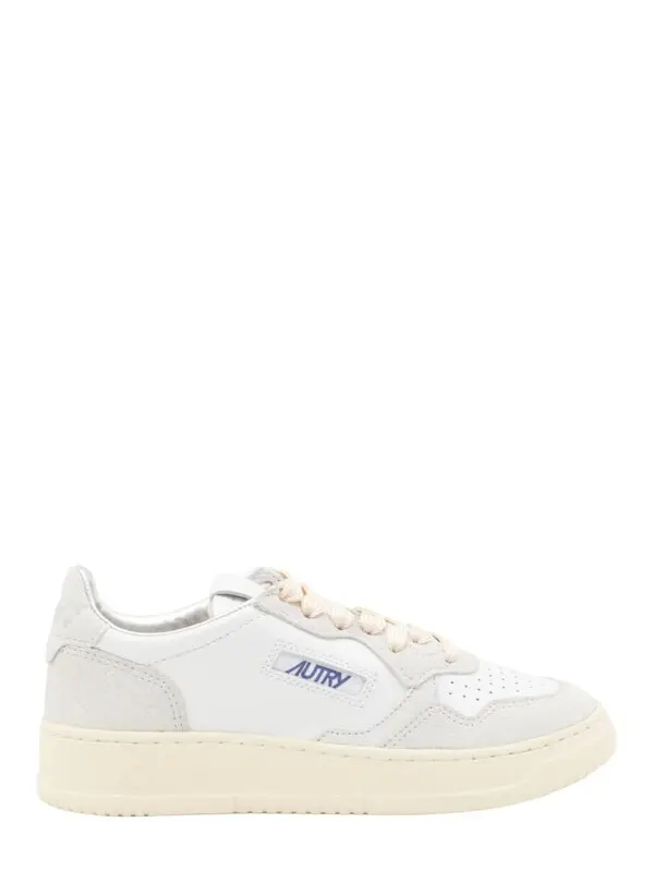 AUTRY Medalist Low Sneakers In Calf Leather And Suede - White