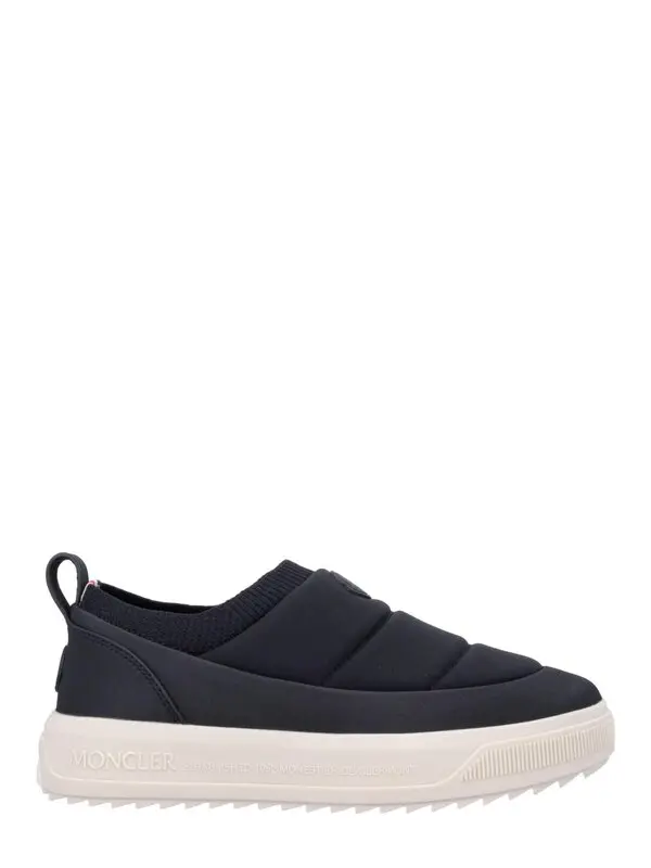 Moncler Quilted Slip-on Trainers - Black