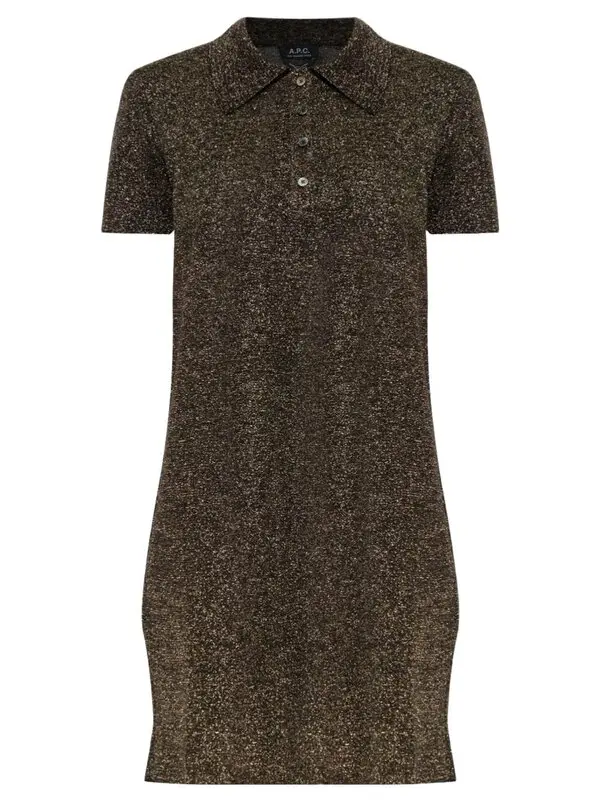A.p.c. Lurex Thread Dress - Black