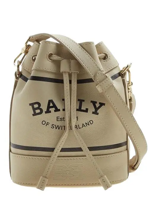 Bally Cleo Logo Shoulder Bag - Nude