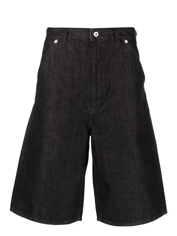 JIL SANDER Wide-leg Denim Shorts - Black