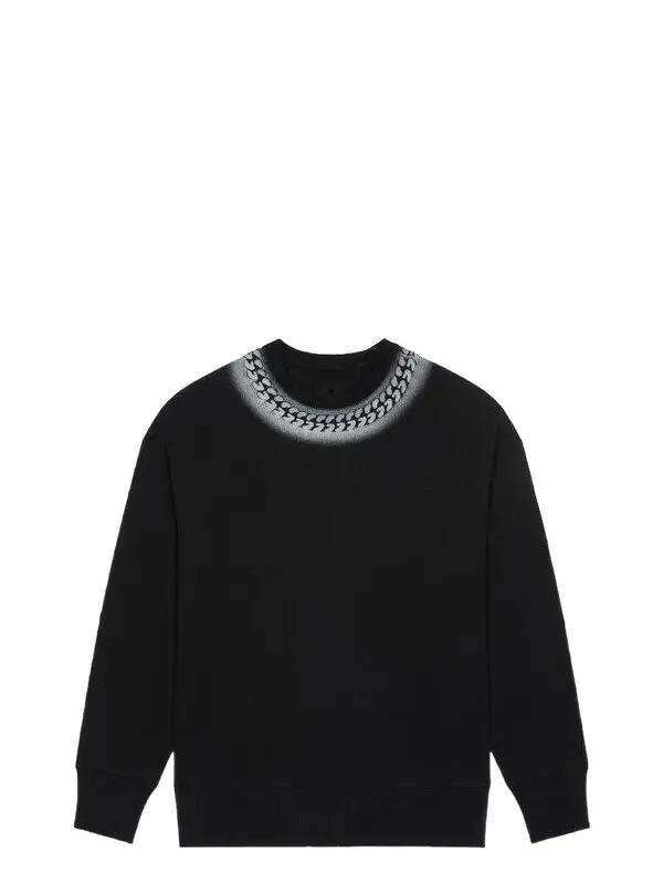 Givenchy X Chito Embossed Chain Print Sweatshirt - Black