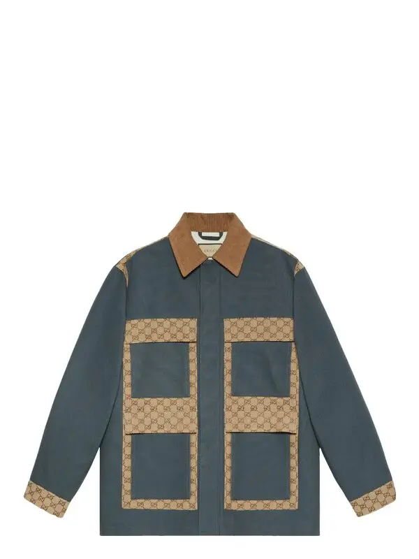 Gucci Monorammed Corduroy Overshirt - Green