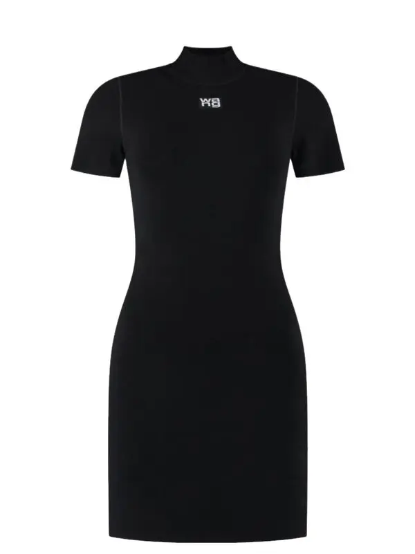 Alexander Wang Logo Printed Bodycon Mini Dress - No