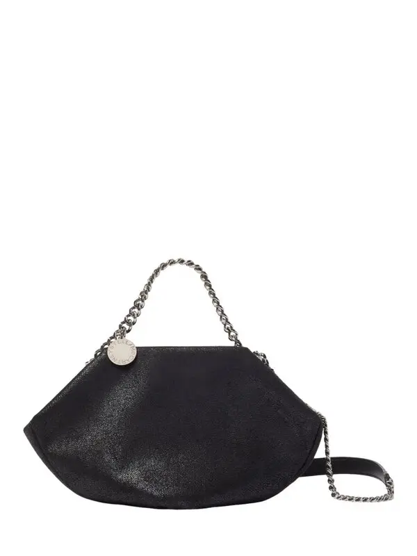 Stella McCartney Falabella Logo Charm Mini Tote Bag - Black