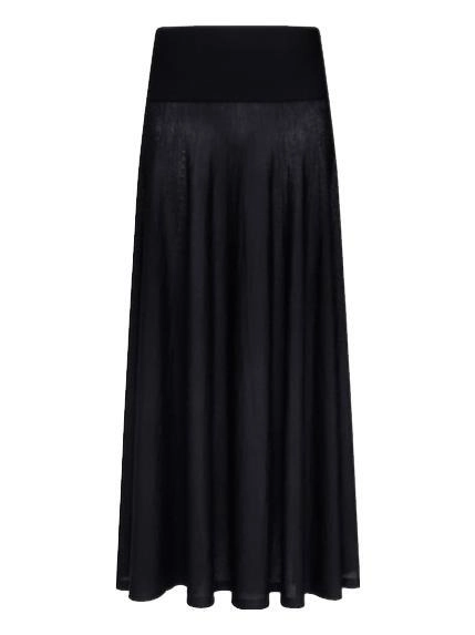 Alaïa A-line Maxi Skirt - Black