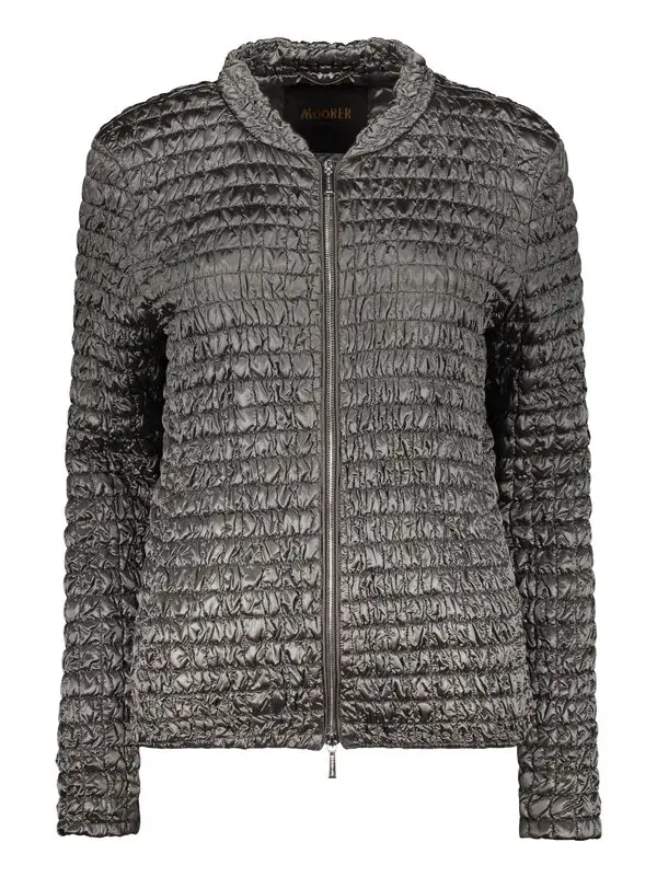 MOORER Quilted Down Jacket - Black