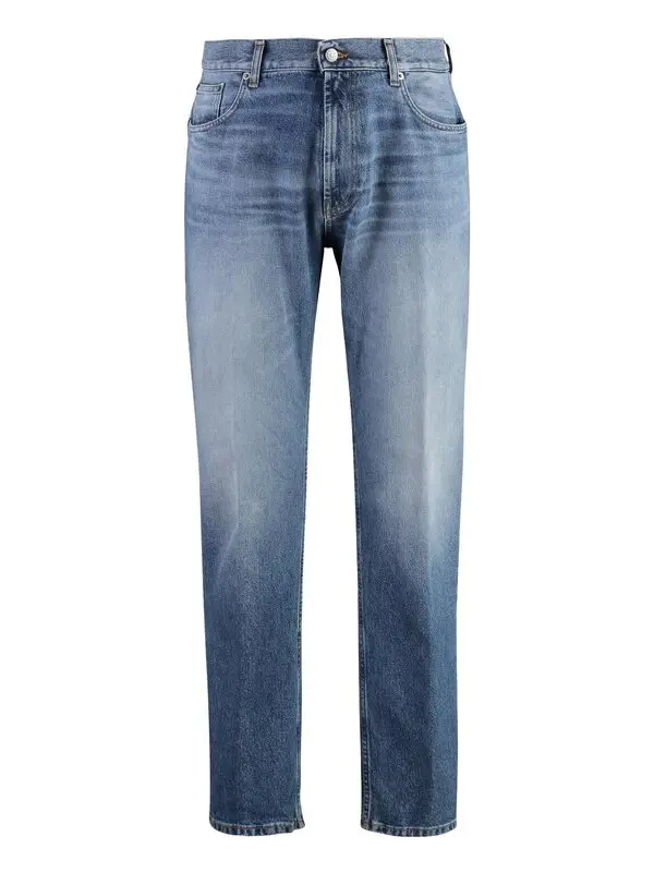 DONDUP Andi 5-pocket Straight Fit Jeans - Blue