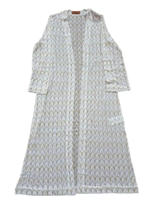 Missoni Openwork Long Cardigan - Gray
