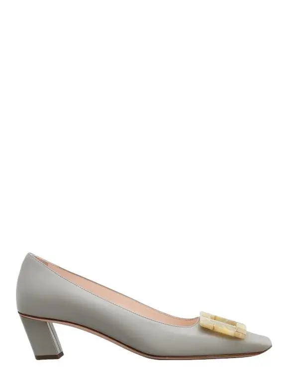 ROGER VIVIER Buckled High Heel Pumps - Grey