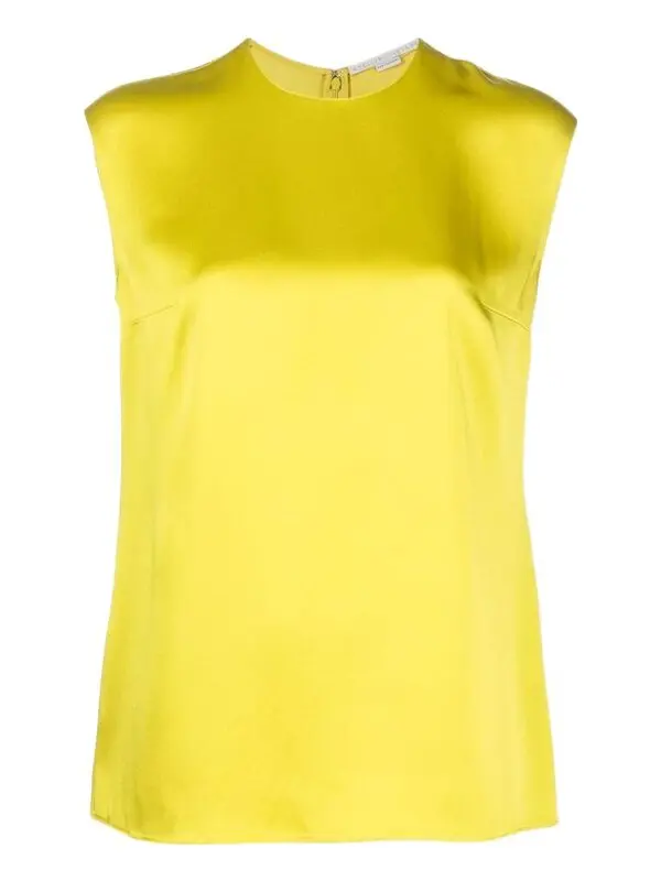 Stella McCartney Sleeveless Round Neck Vest - Yellow