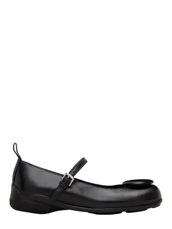 OPEN YY Mary Jane With Badge Appliqu - Black