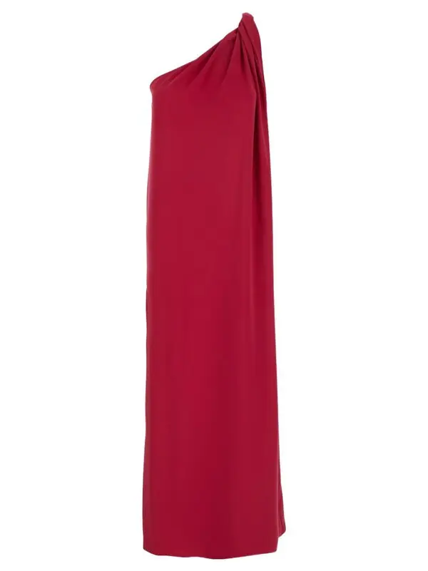 P.a.r.o.s.h One-shoulder Draped Maxi Dress - Red