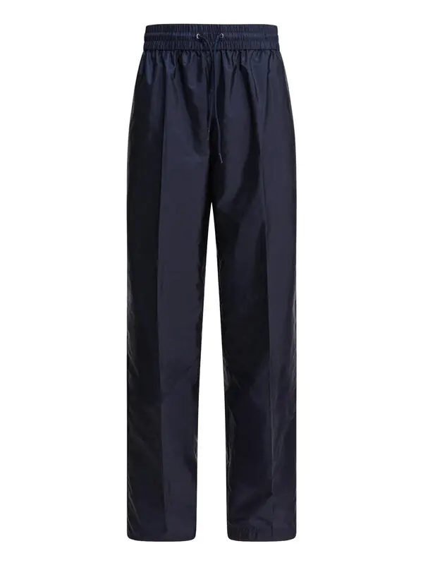 Prada Re-nylon Drawstring Wide-leg Trousers - Royal Blue