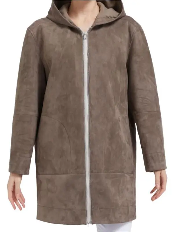 Brunello Cucinelli Hooded Zip-up Jacket - Brown
