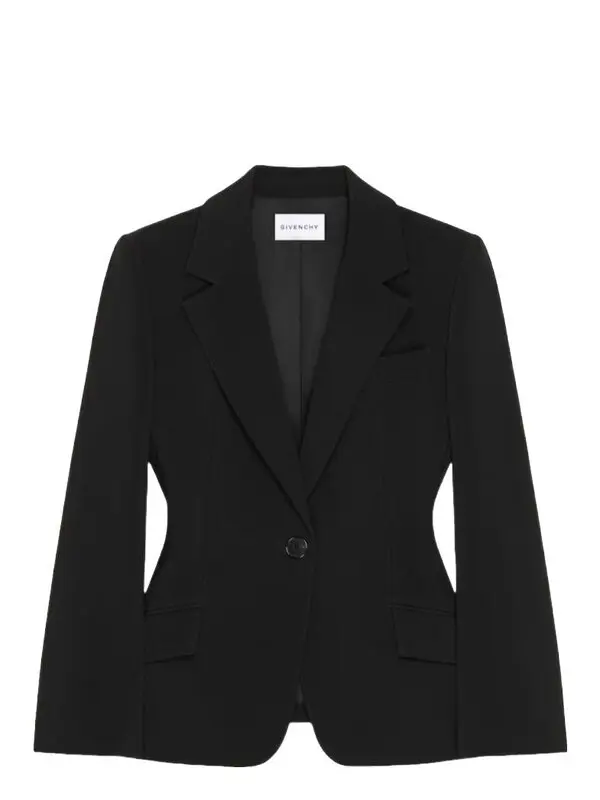 Givenchy Single-breasted Jacket With Notched Lapel - Black