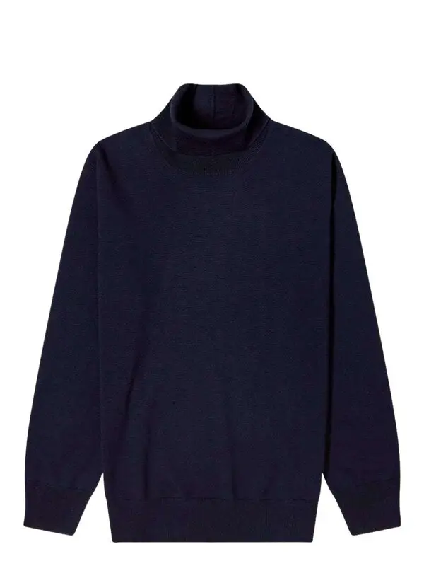 JIL SANDER High Neck Knitted Jumper - Black
