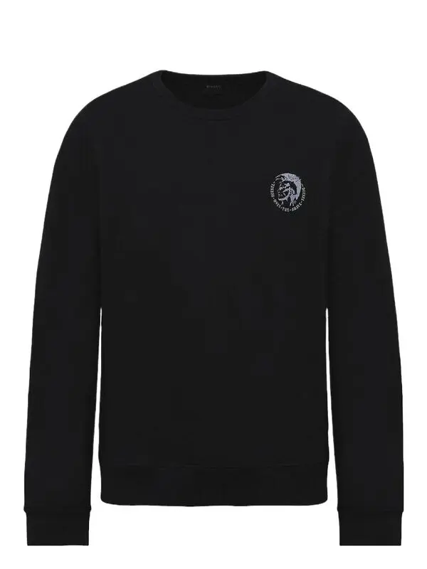 DIESEL® Slogan-print Knitted Jumper - Black