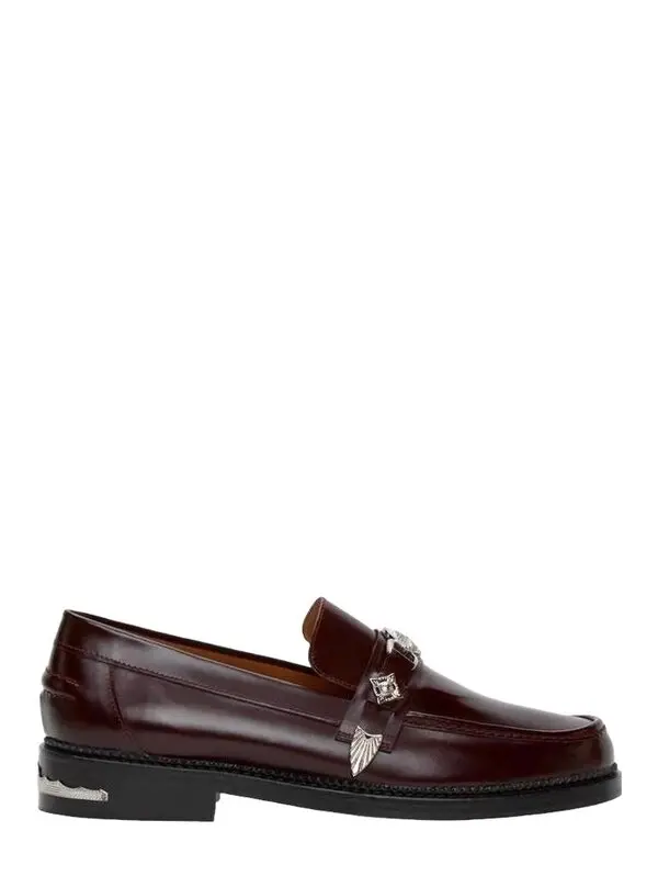 TOGA VIRILIS Round Toe Loafers - Black