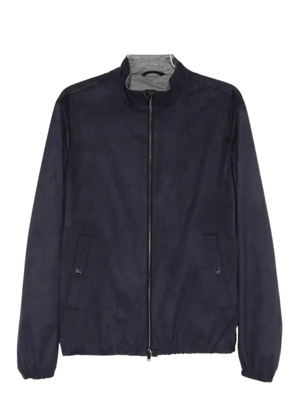 Herno Long-sleeved Zip-up Coat - Black
