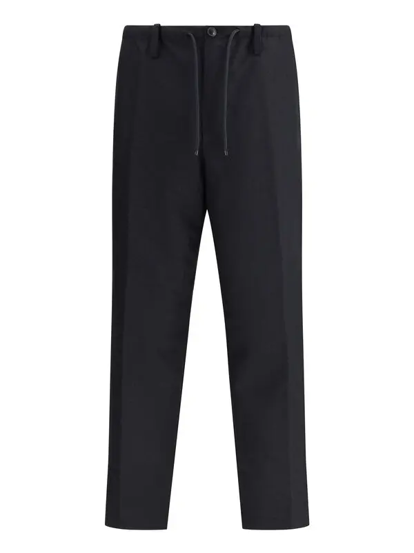 Dries Van Noten Belt Loop Casual Pants - Black