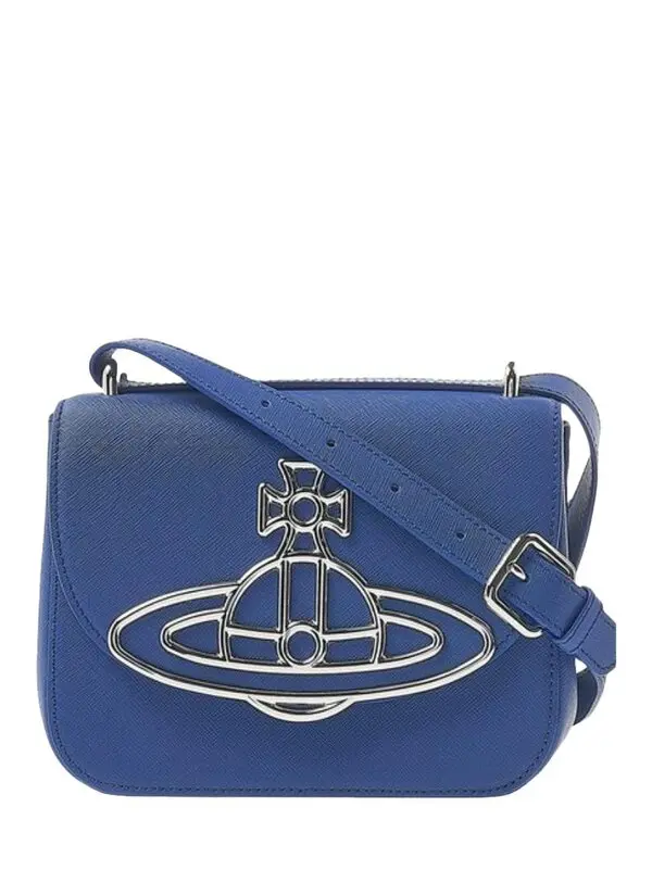 VIVIENNE WESTWOOD Orb Logo Shoulder Bag - Blue