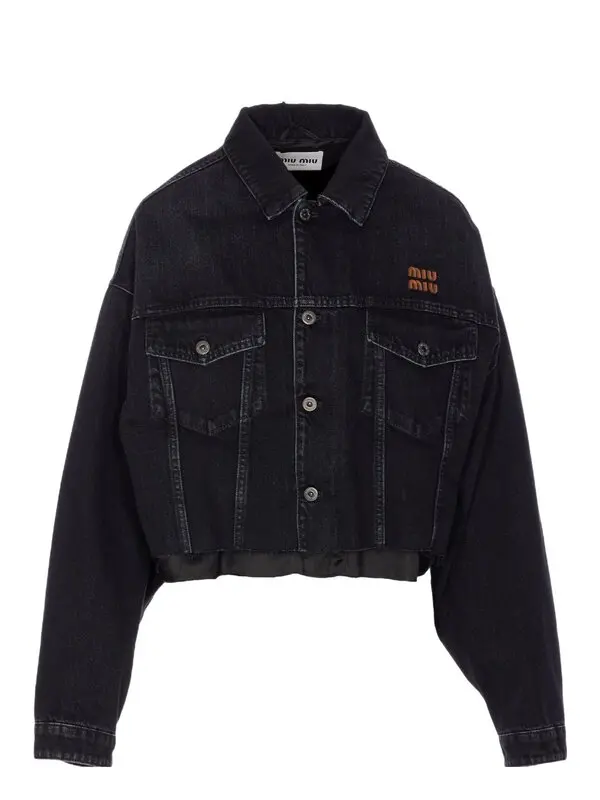 Miu Miu Denim Jacket - Black