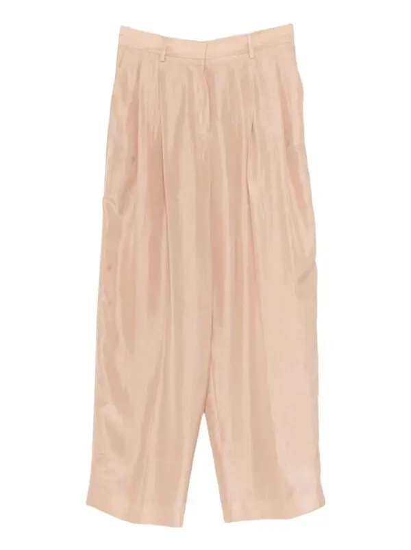Fabiana Filippi High-waisted Straight-leg Trousers - Nude