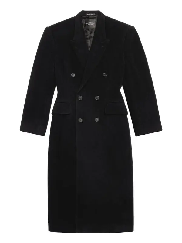 Balenciaga Button-up Coat - Black