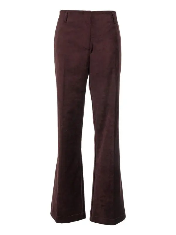 FORTE_FORTE Trumpet Velvet Pants - Brown