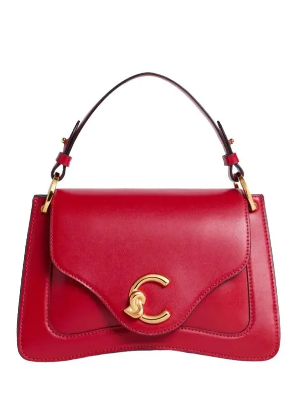 COCCINELLE C-me Foldover Top Tote Bag - Scarlet