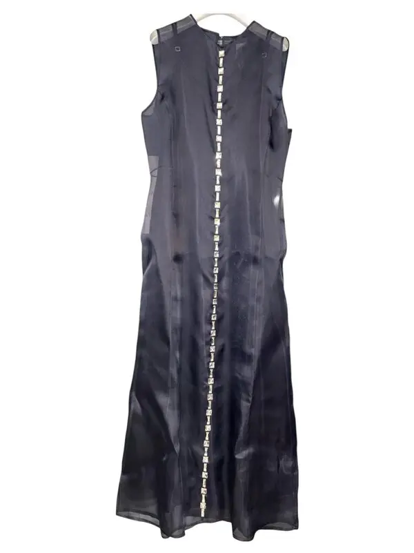 Fabiana Filippi Embellished Sleeveless Maxi Dress - Blue