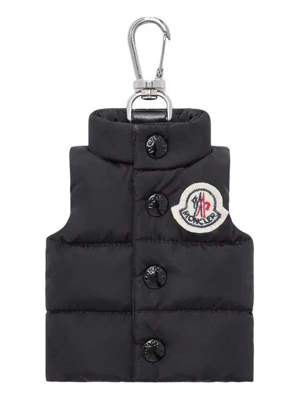 Moncler Vest-shaped Key Ring - Black