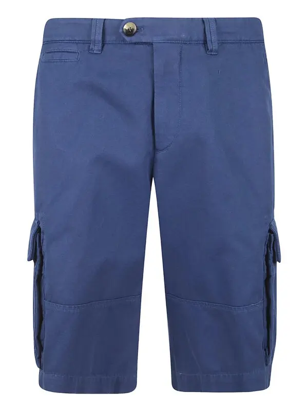 Brunello Cucinelli Knee Length Cargo Shorts - Blue