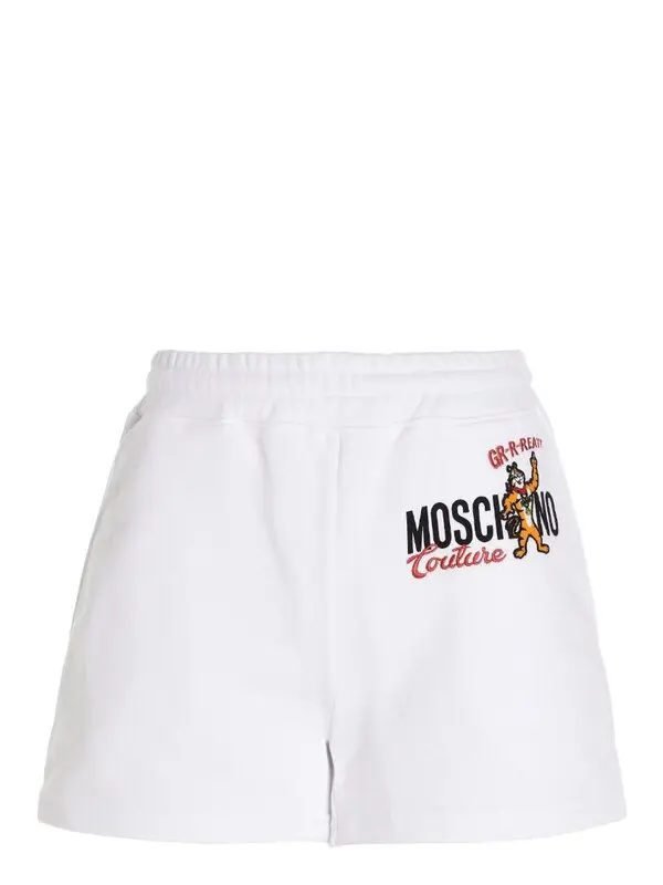 Moschino Kellogg's" Logo Track Shorts - White