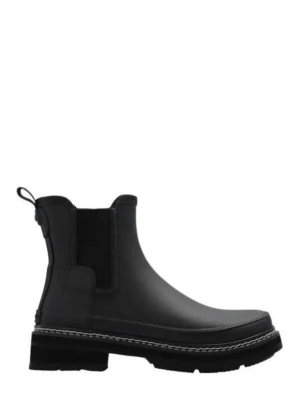 Hunter Logo Short Boots - Black