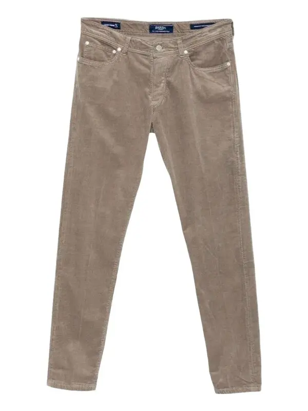 BARBA NAPOLI 5-pocket Corduroy Jeans - Gray