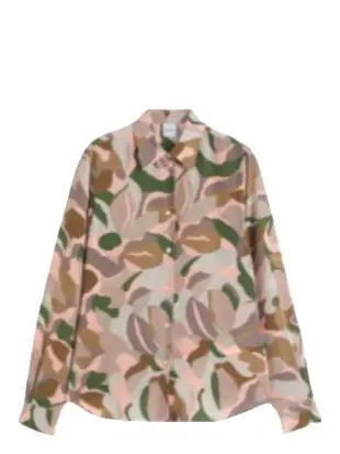 Aspesi Abstract Print Shirt - Nude