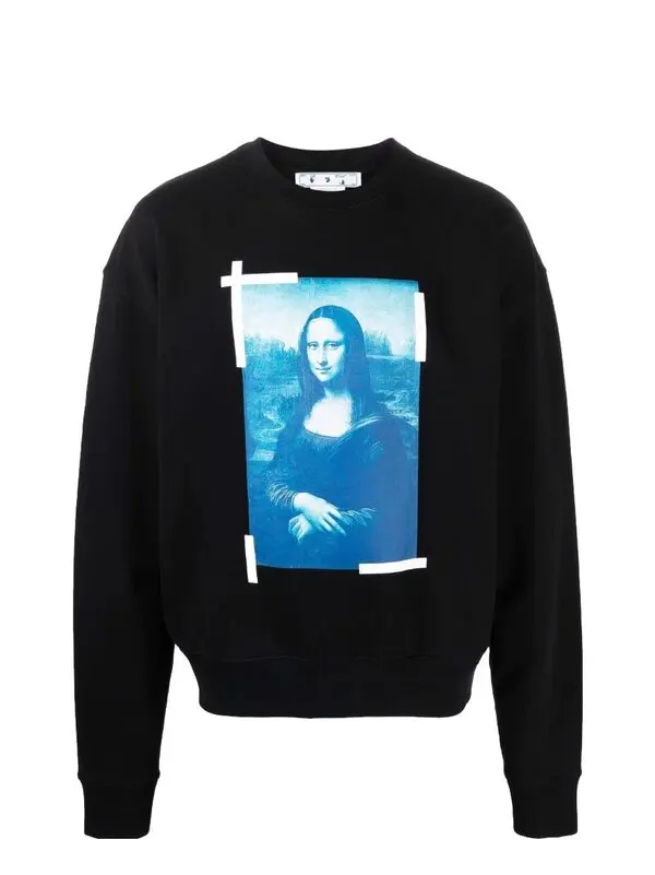 Off-White Mona Lisa Crewneck Sweatshirt - Black