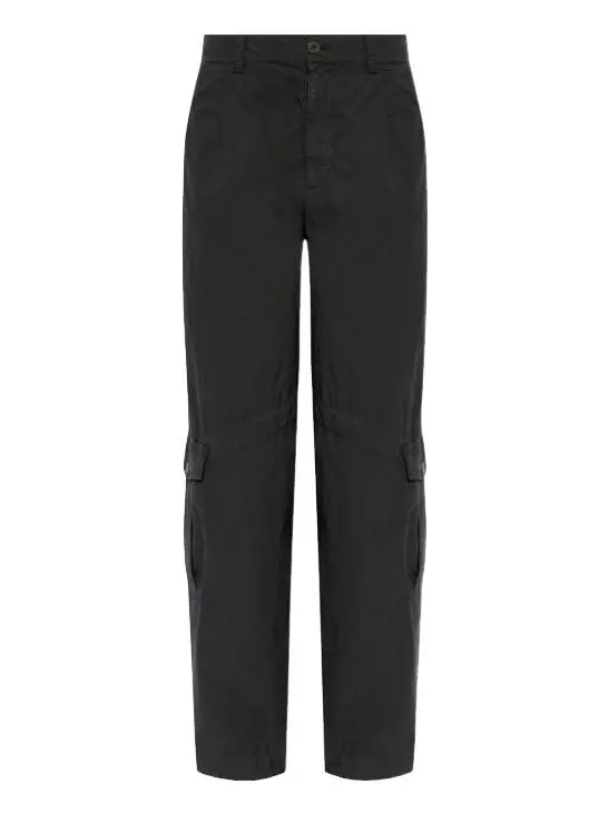 Dries Van Noten Paxford Mid Rise Cargo Pants - Black