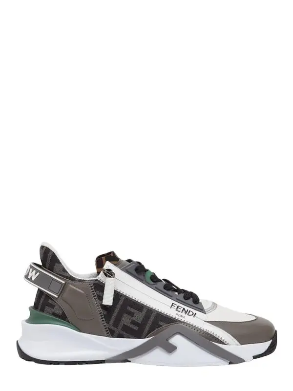 Fendi Flow Ff Jacquard Sneakers - Black