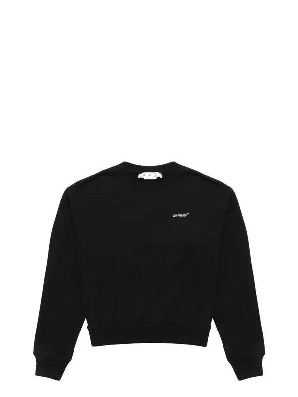 Off-White Caravaggio Arrow Over Crewneck Sweatshirt - Black