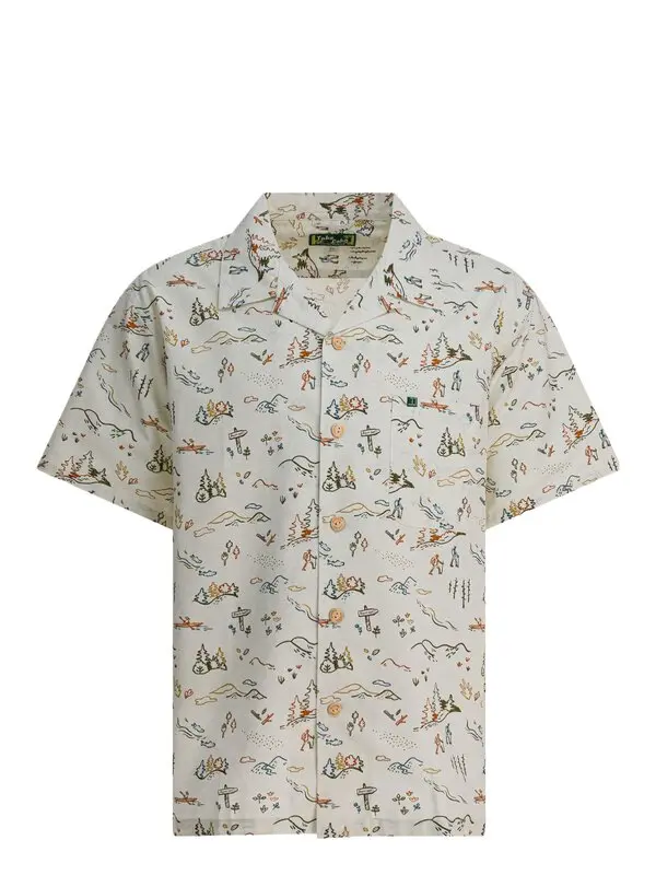 MONTBELL Buttoned Print Shirt - White